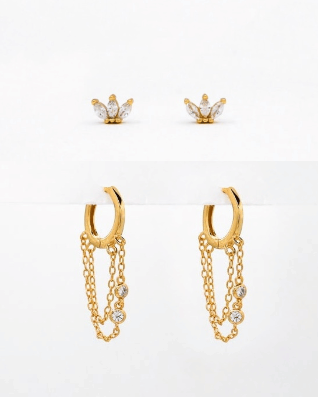 RENNE & TESSA earrings set – Among Emeralds