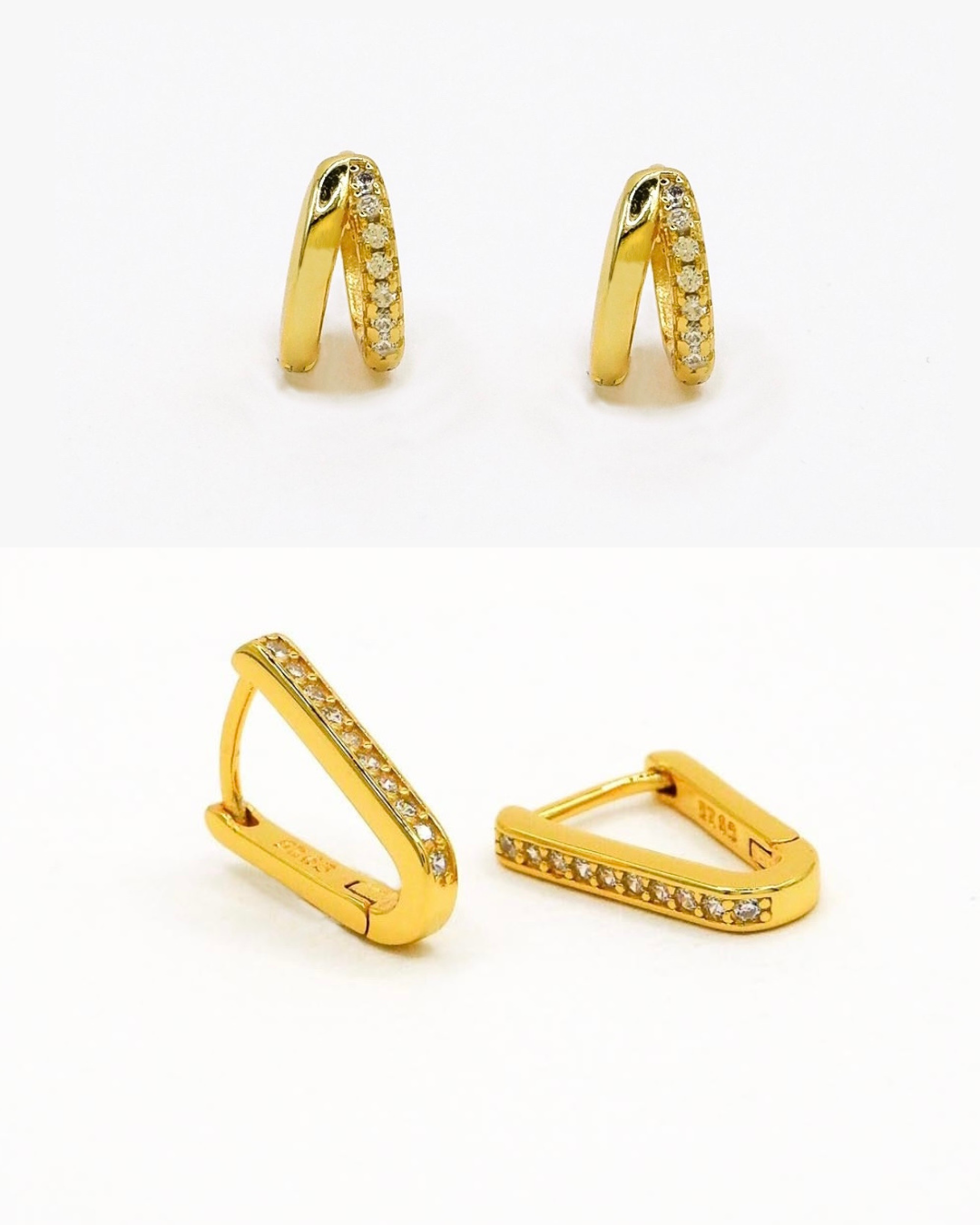 SPARKLY LANI & VICKY earrings set – Among Emeralds